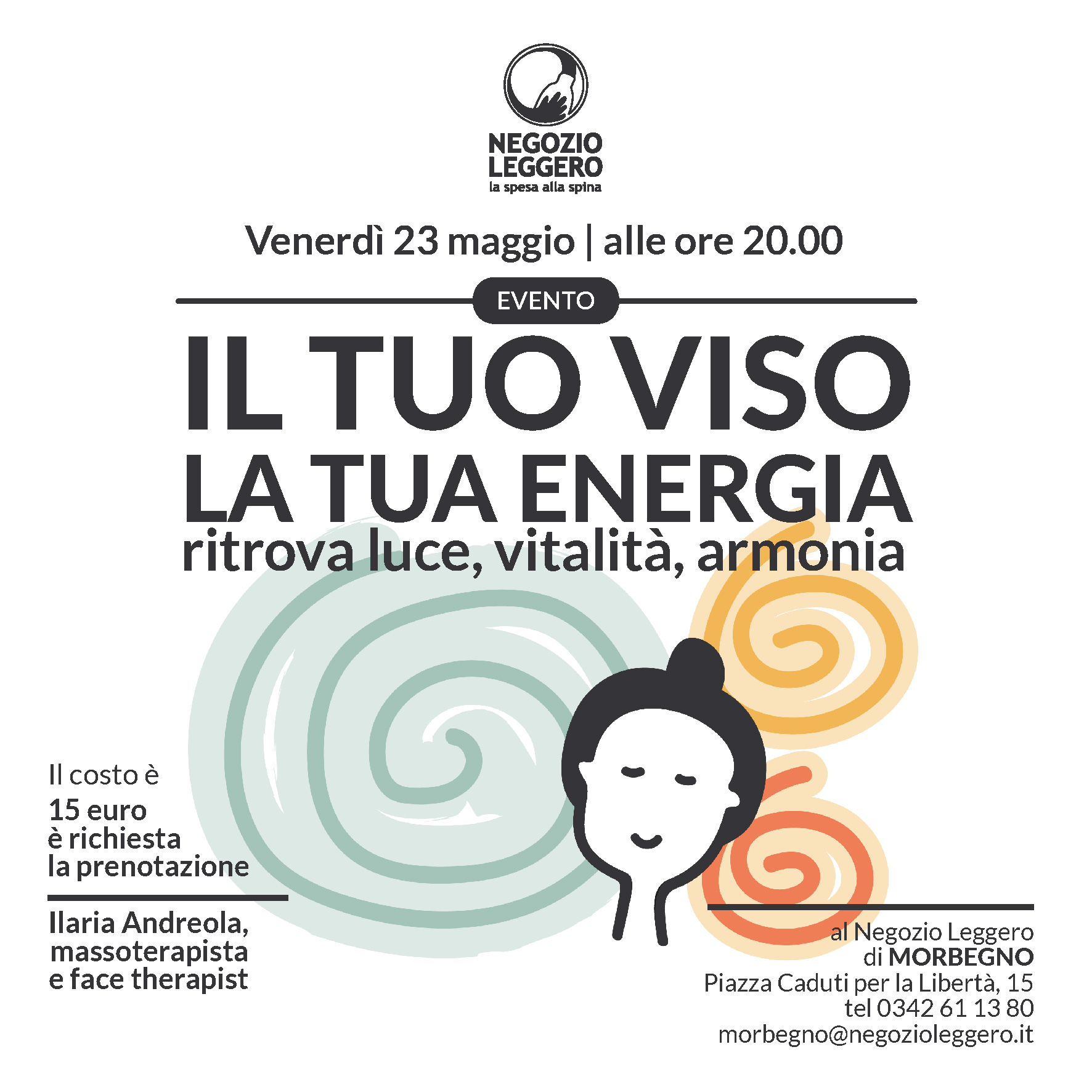 Il tuo viso, la tua energia - Negozio Leggero